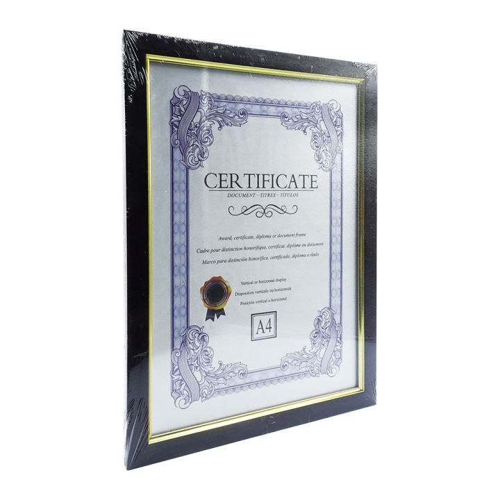 A4 Certificate Frame With Glass cover (Y-6384-W) | Lazada