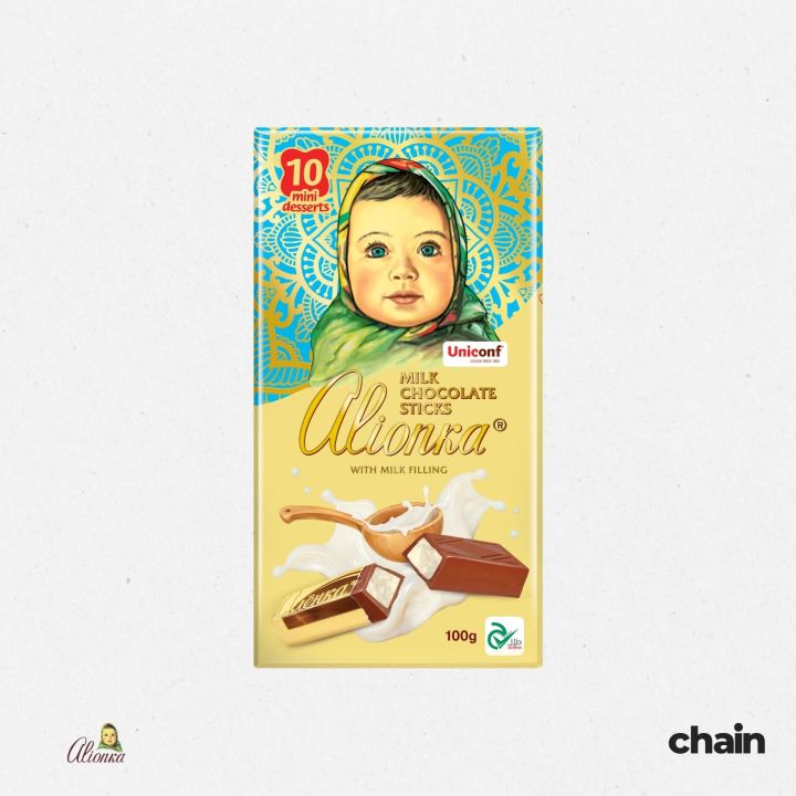 Famous Russian Chocolate Alionka with Milky Filling – Classic Milk ...