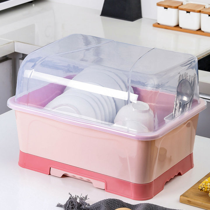 Rak piring Plastik Rak Piring Multifungsi Minimalis Tempat Alat Makan ...