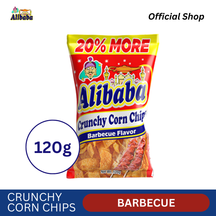 Alibaba Flavored Corn Chips in Barbecue 120g (Cornchips, Flavored Snack ...