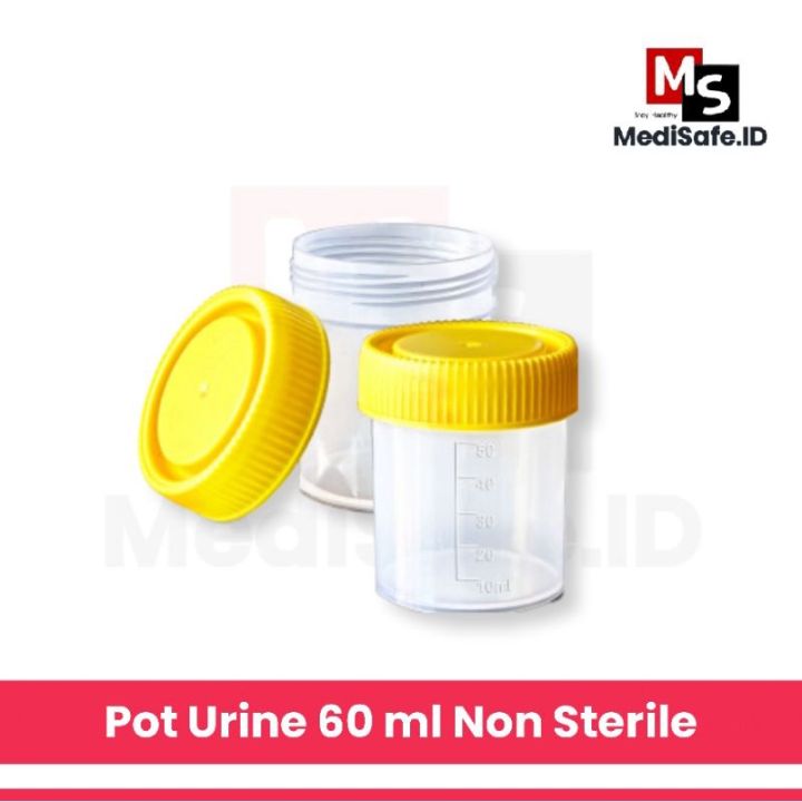 Pot Urine Container 60 Ml Onemed Non Steril Pot Sample Urin | Lazada ...