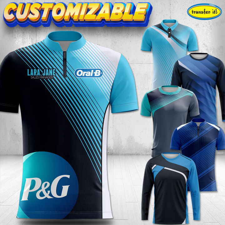Transfer It Personalized FULL SUBLIMATION Black & Blue Design/Color ...