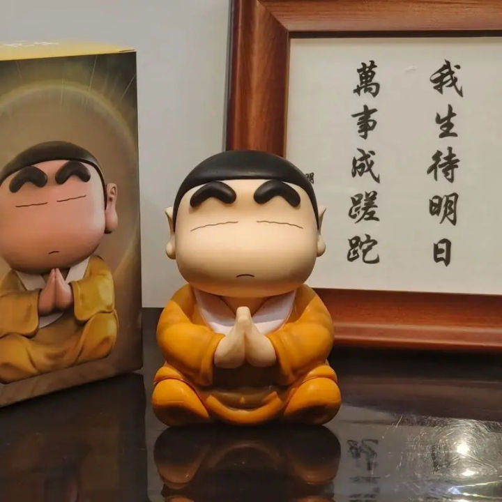 Anime Crayon Shin-chan Cos Buddha Action Figure Toys Shin Chan Kawaii ...