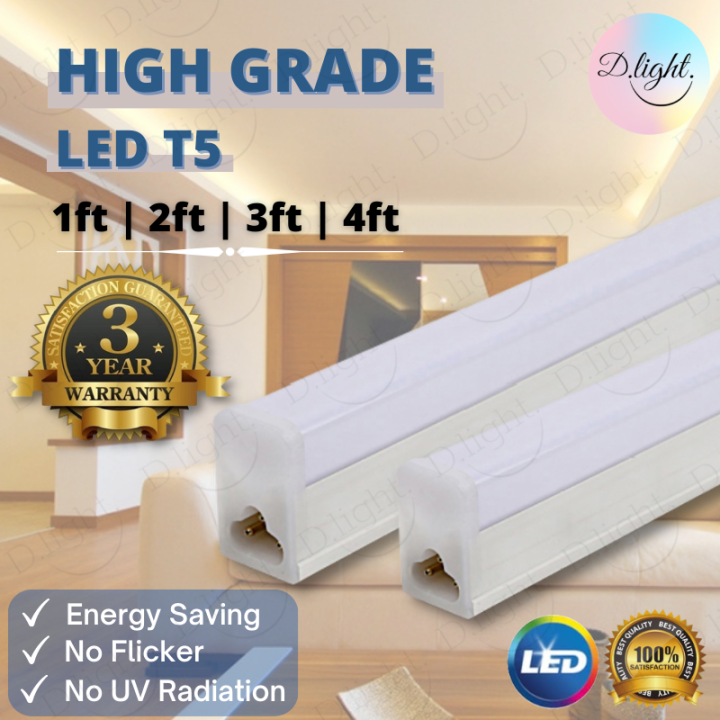 [Premium] LED T5 Tube Light Set Drop Curve Plaster Ceiling Light Lampu Plaster Siling Bulb ...