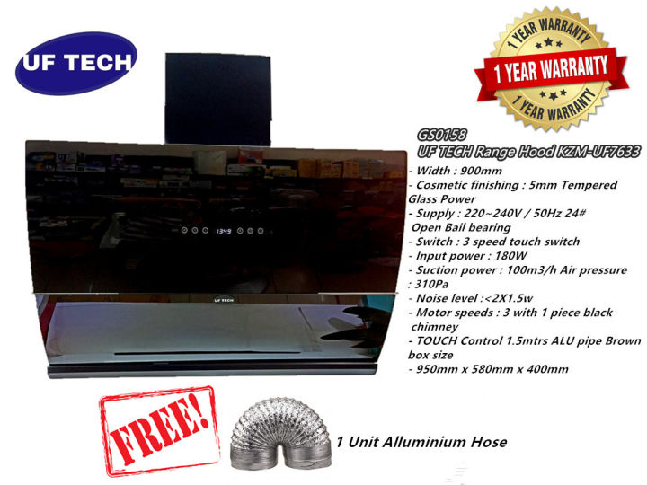 UF TECH Range Hood KZM-UF7633 | Lazada