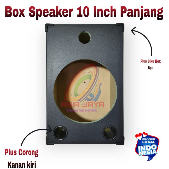 Box Speaker Panjang Hitam PVC 10 Inch Plus Siku Dan Corong Angin ...