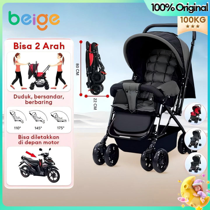 Stroller bayi Lipat Travelling Ringan Dan Mudah Dibawa Troli Bayi ...