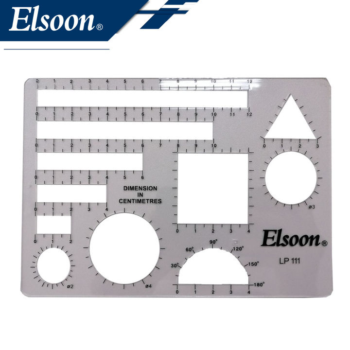 Elsoon LP111 Ruler Drawing Template for Singaporean Math | Lazada PH