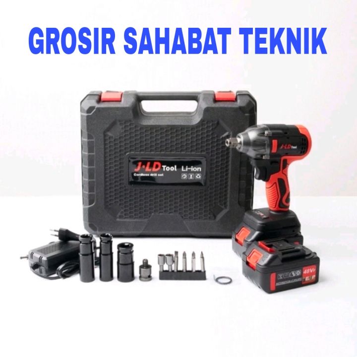 IMPACT JLD tools Pembuka Baut Cordless impact wrench Brushless 48V 2 ...