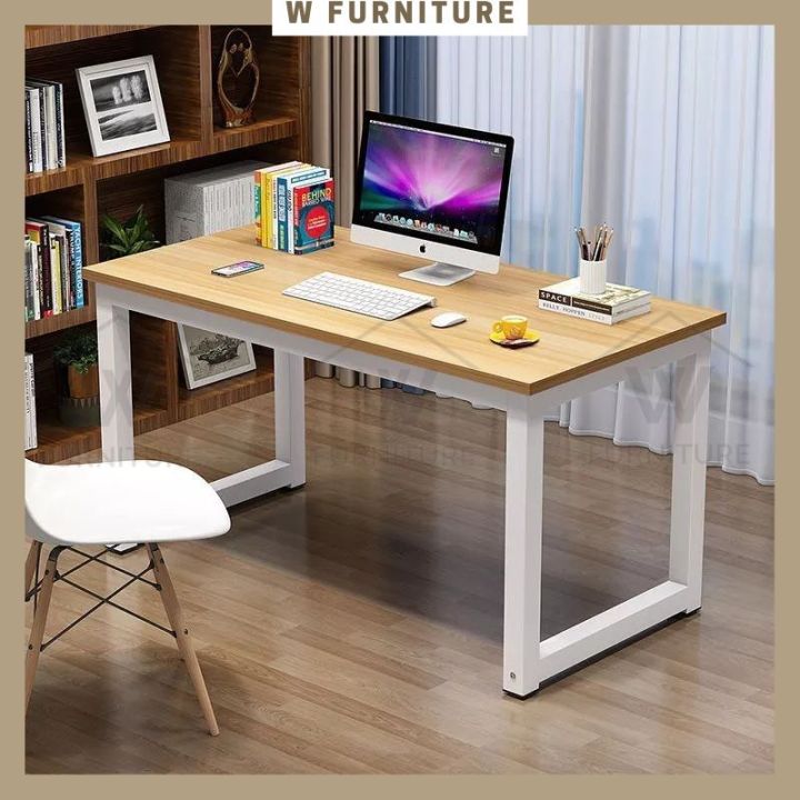 Wfurniture Study Table/study desk with bookshelf/office table/Meja ...