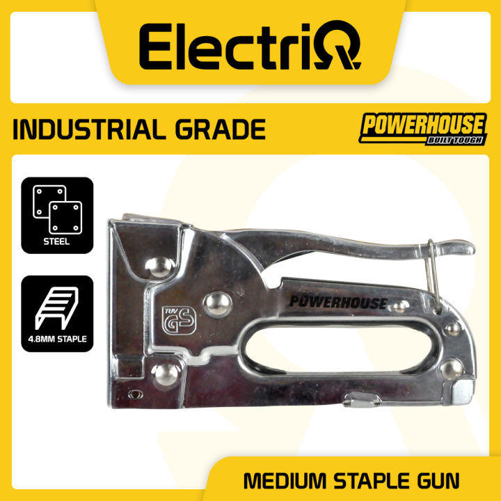 Electriq l Powerhouse Staple Gun Tucker Medium Duty Grade 4-8mm Staple ...