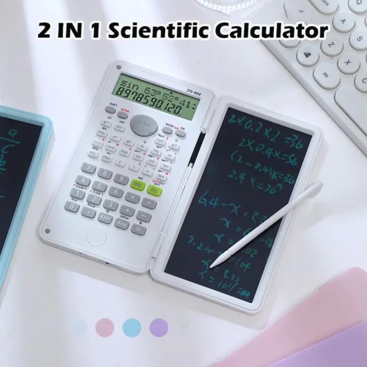 SO-CALLED 12 Digits Scientific Calculator with LCD Notepad Portable 2 ...