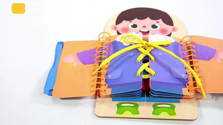 Busy Book For Kids Montessori Toy Button Zipper Early Learning Game ...