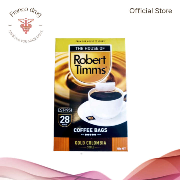 Robert Timms Coffee Bags [Gold Colombia, Italian Espresso] 28's - Best ...