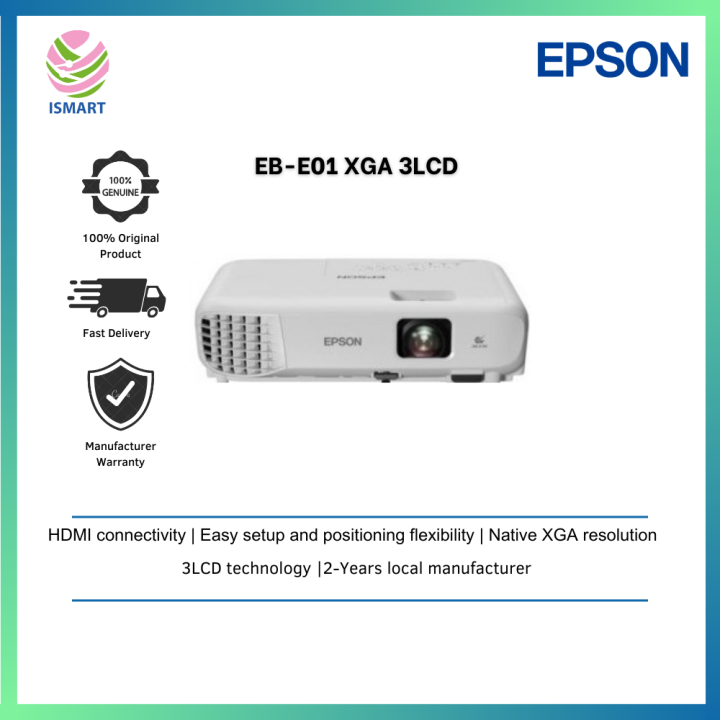 EPSON EB-E01 XGA 3LCD PROJECTOR | Lazada
