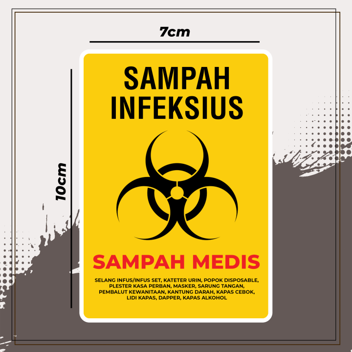 Stiker label Penanda Jenis Sampah/Stiker Label Sampah/Label Sampah ...