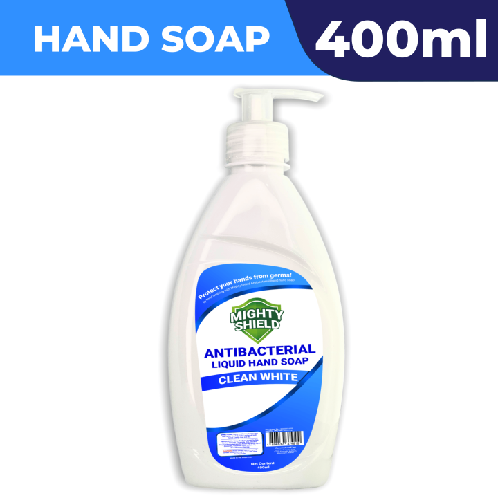 Mighty Shield Antibacterial Liquid Hand Soap Shangrila Scent 400ml ...