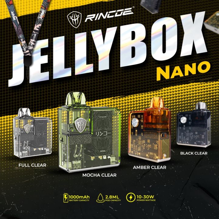 【100% Original】Rincoe Jellybox Nano P0d System Kit / Jellybox | Lazada