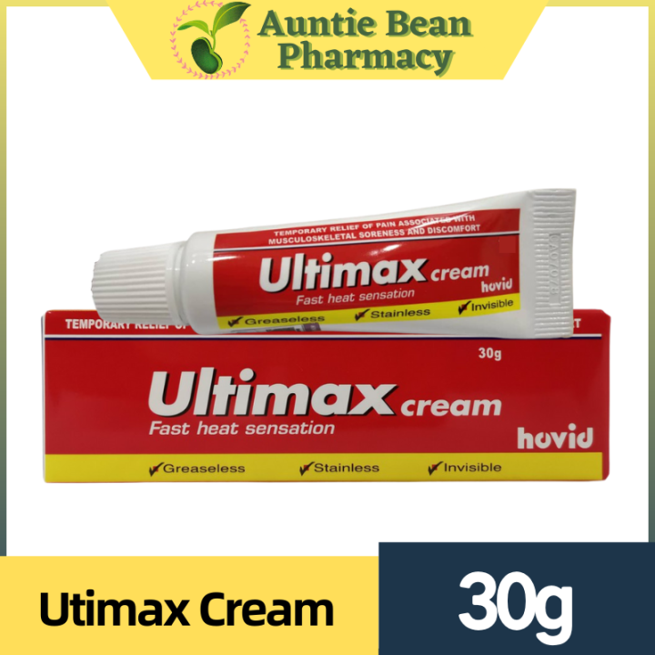 Hovid Ultimax Cream 30g [ Fast Heat Sensation ] exp:12/2024 | Lazada