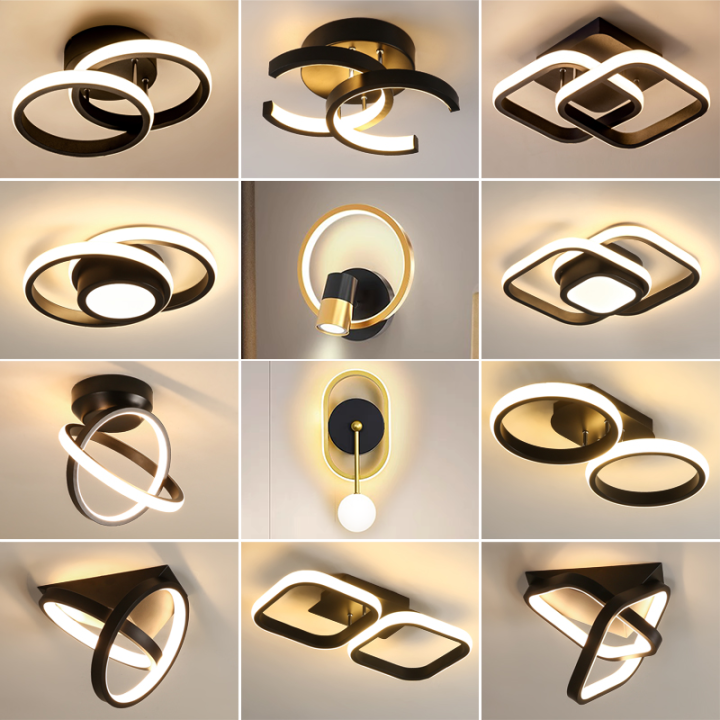 Tricolor Modern Corridor Light Center Light Led Ceiling Light Bedroom ...