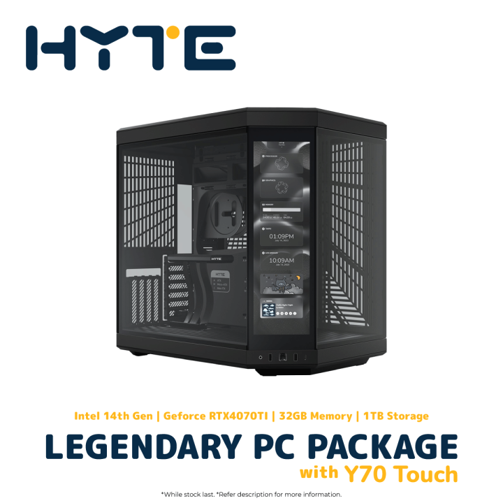 [GAMING] HYTE Y70 Touch Legendary PC Package | Lazada
