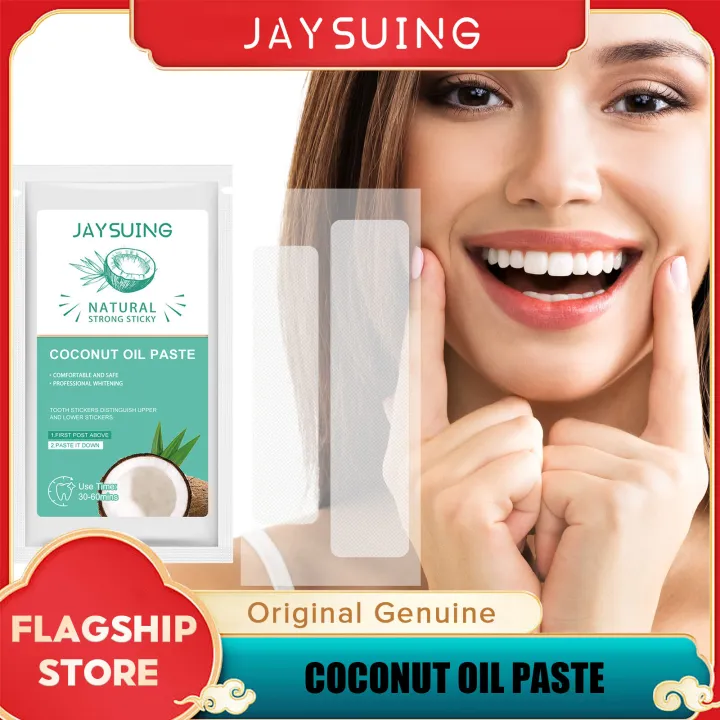 Jaysuing Teeth Whitening Strips Coconut Oil Paste Perfect Smile Dry ...