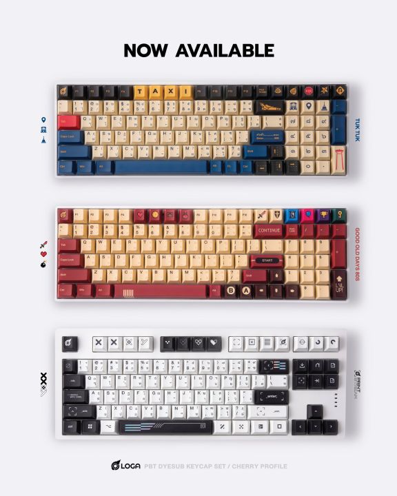 LOGA PBT DYESUB SPECIAL SET KEYCAP Vol. 1 (Cherry Profile) | Lazada.co.th