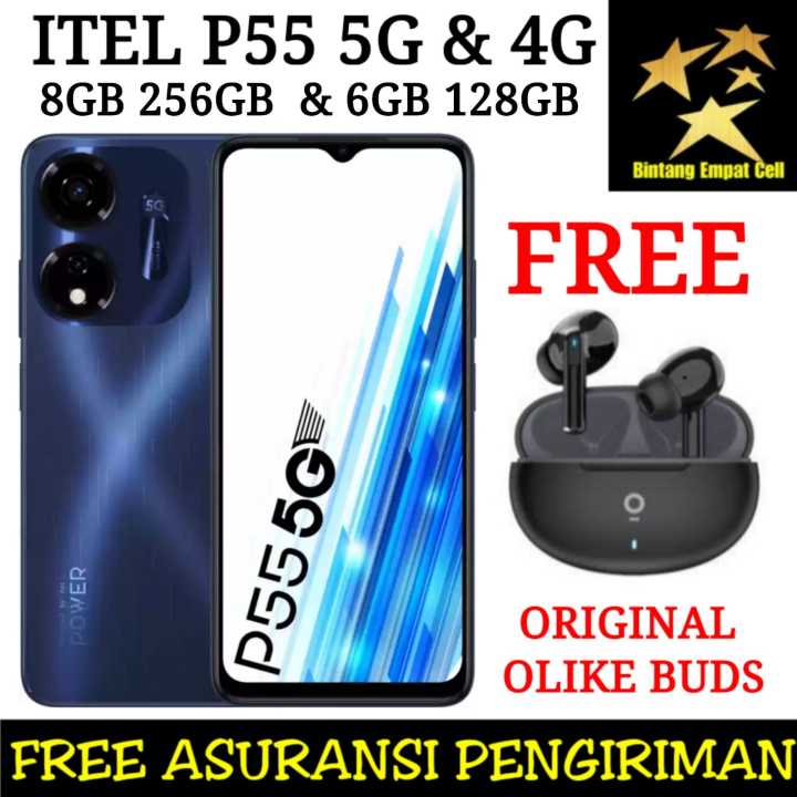 ITEL P55 5G 4G 8/256 & 6/128 GARANSI RESMI GARANSI RESMI | Lazada Indonesia