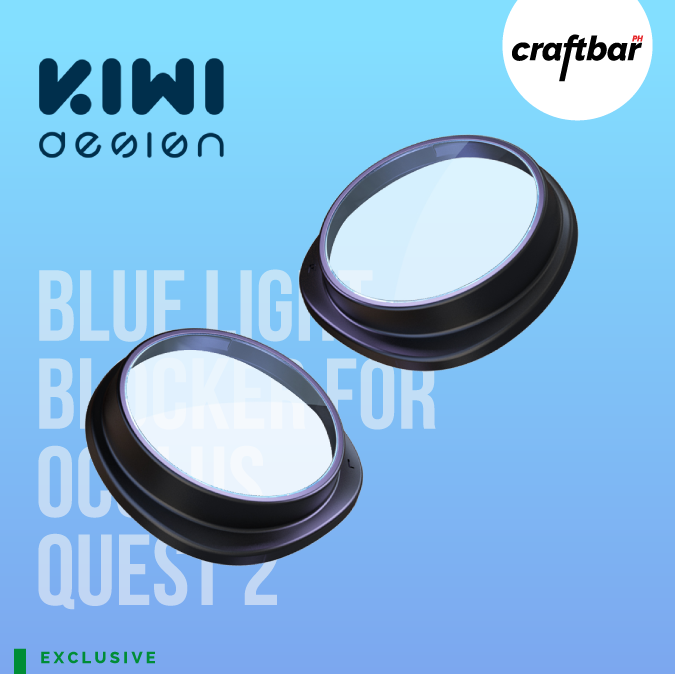 KIWI Design Blue Light-Blocking Lenses with Anti-Dust Frames for Oculus ...