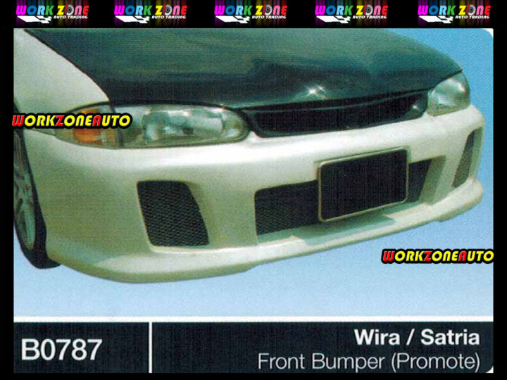 B0787 Proton Wira / Satria Fiber Front Bumper (Promote) Body kit ...