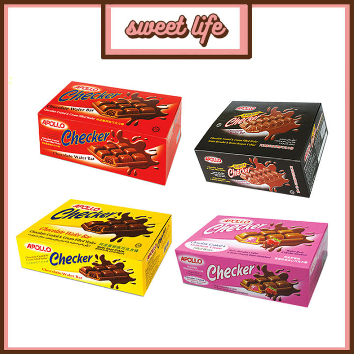 APOLLO CHECKER CHOCOLATE WAFER BARS (5TYPES)(toon) | Lazada