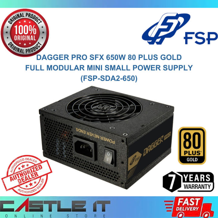 FSP DAGGER PRO SFX 650W 80 PLUS GOLD Full Modular Mini Small Power ...