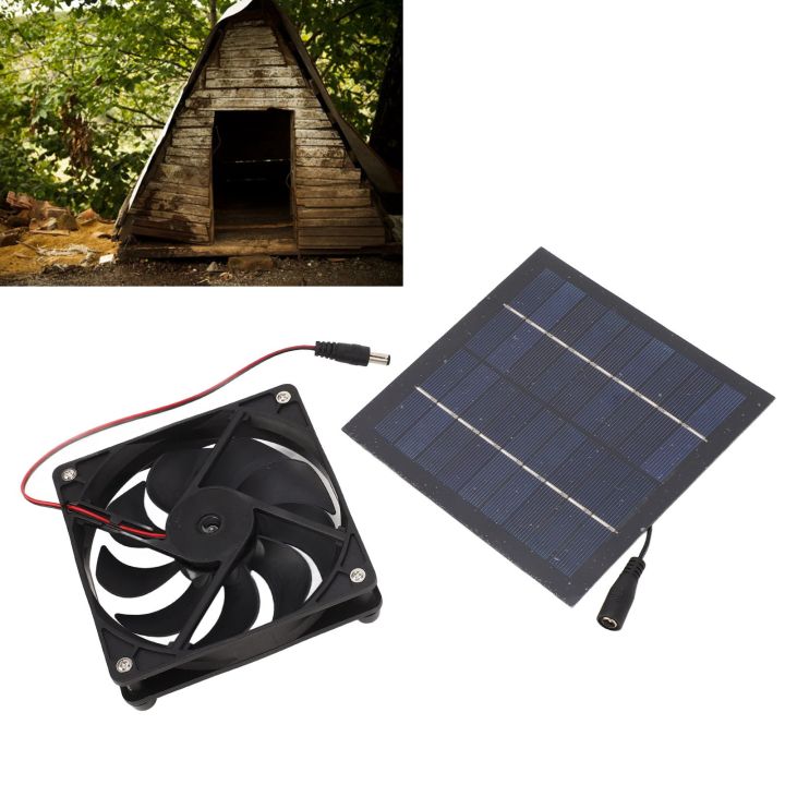 Solar Panel Fan Kit Solar Panel Powered Fan 50W Powerful Portable for ...