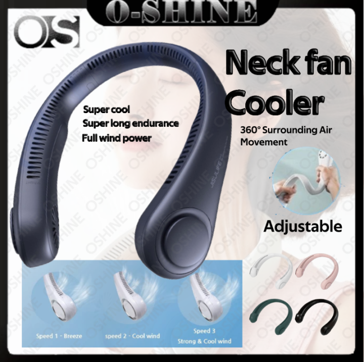 Portable Neck Fan Hands-Free Rechargeable Quiet Cooling for Outdoor ...