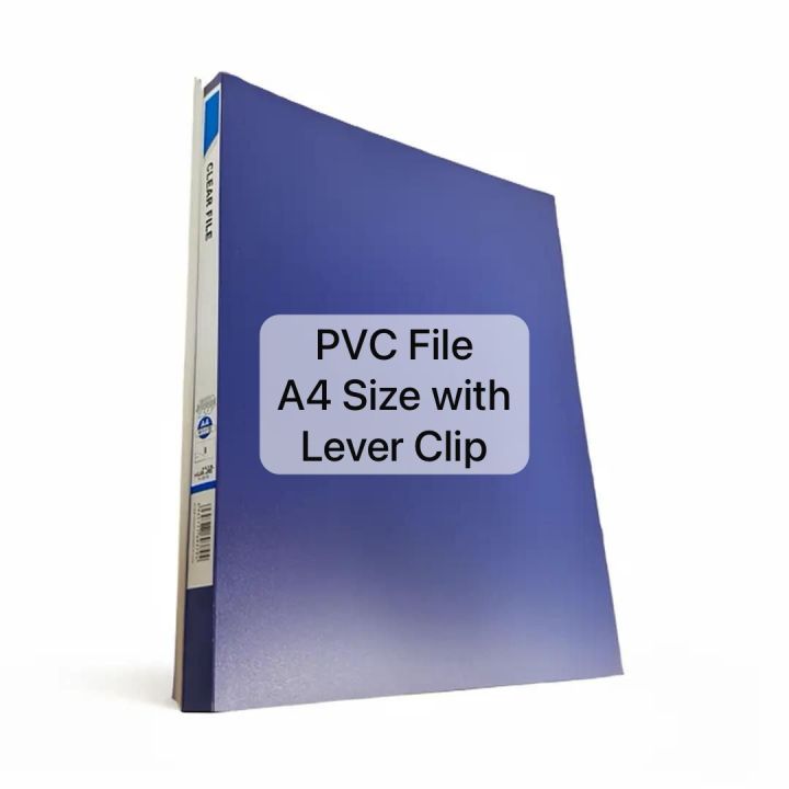 PVC FILE A4 SIZE WITH LEVER CLIP | Lazada