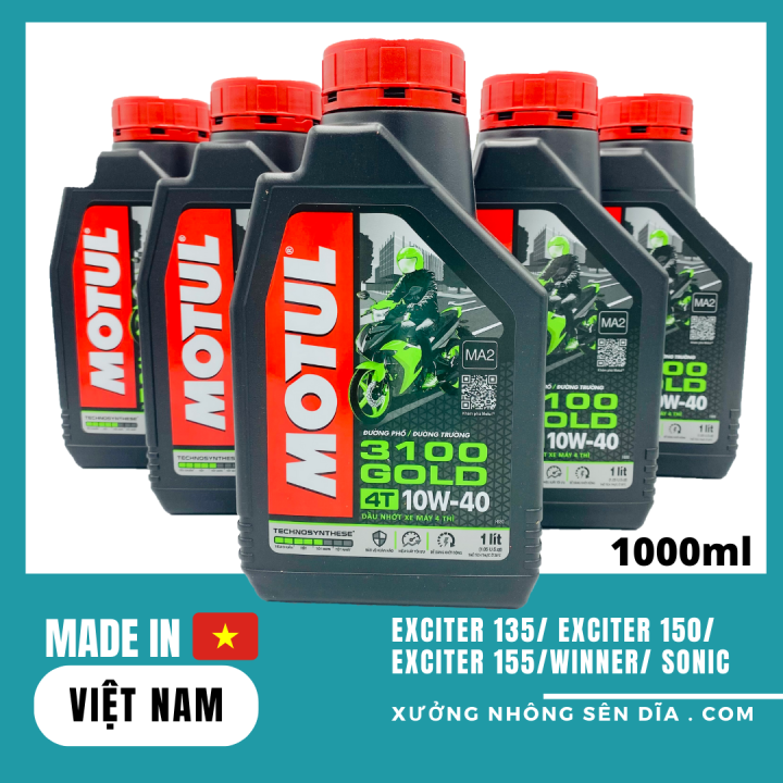 Dầu Nhớt Xe Số / Tay Côn MOTUL 3100 Gold 0.8L và 1L cho các dòng xe ...