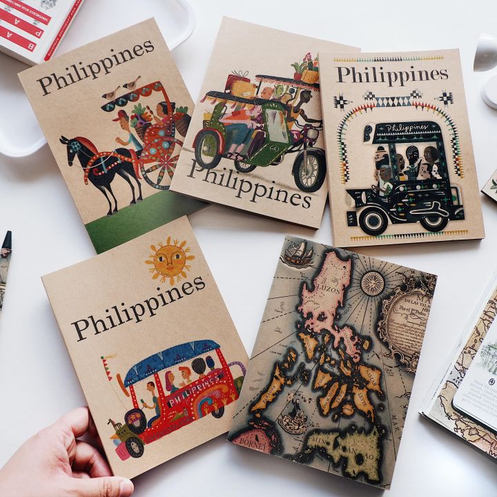 Papemelroti Philippines Souvenir Notebook | Lined Blank Dotted Large ...