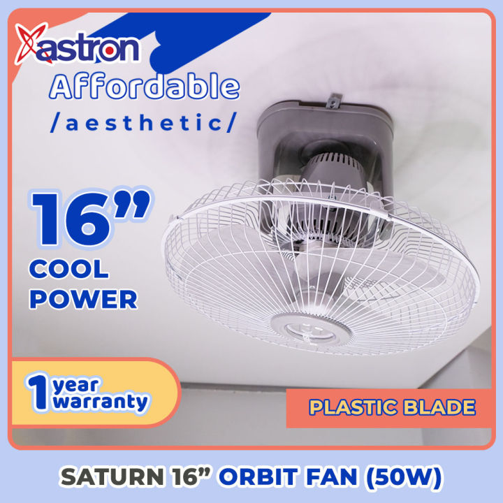 Astron Saturn (Gray) 16" Orbit Fan | 50W | Plastic Blade | Lazada PH