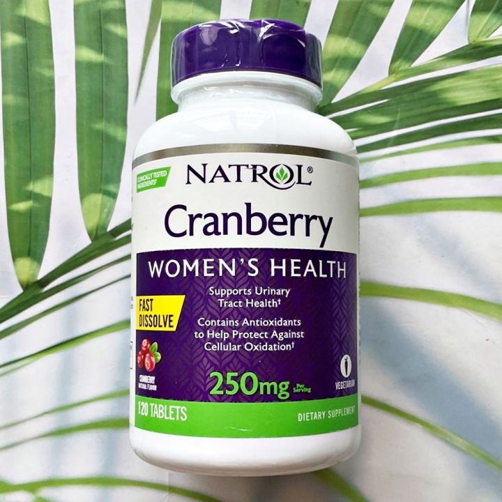 Cranberry Cran-Max® Fast Dissolve, Cranberry Flavor 250 mg 120 Tablets ...
