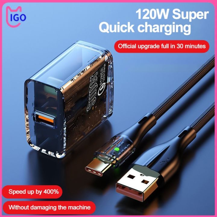 Original Type C Charger Set 120W 66W Super Fast For Huawei Xiaomi TypeC ...