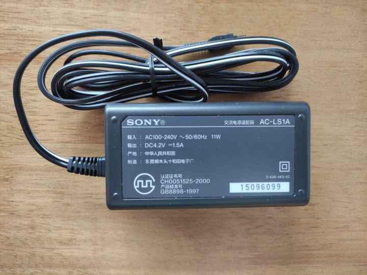 ของแท้/2023 กล้องดิจิตอล SONY AC-LS1A AC Charger Adaptor 4.2V1.5A ของ ...