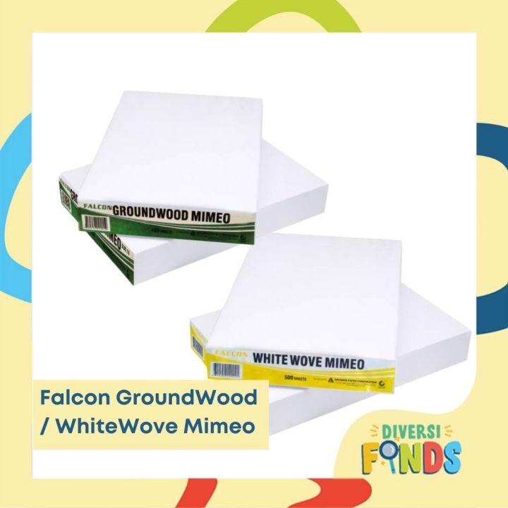 Falcon Sub 18 / 63gsm Groundwood and Whitewove Mimeo Paper / Newsprint ...