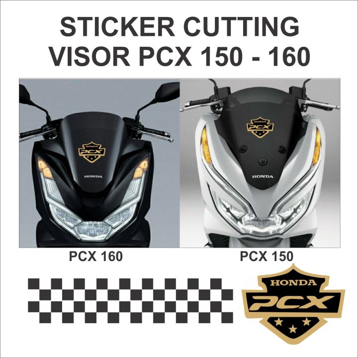 Sticker list Cutting visor Honda PCX 150-160 Variasi Gold (Semua Ready ...