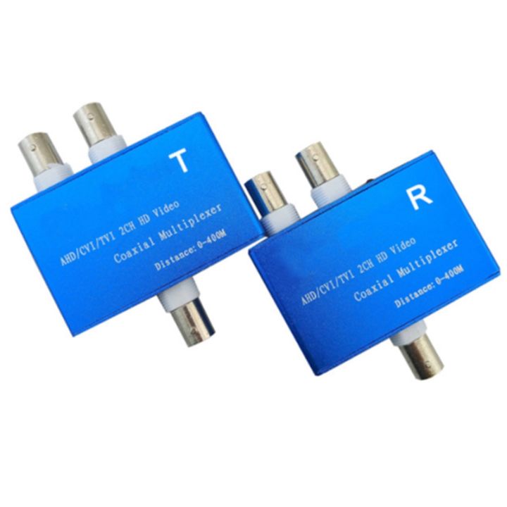 Two-Channel AHD/CVI/TVI1080P HD Video Multiplexer Coaxial HD Expander ...