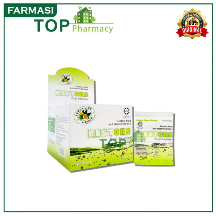 RESTORS ORAL POWDER 4.15G (Lemon Flavour) ORS ORAL REHYDRATION SALT ...