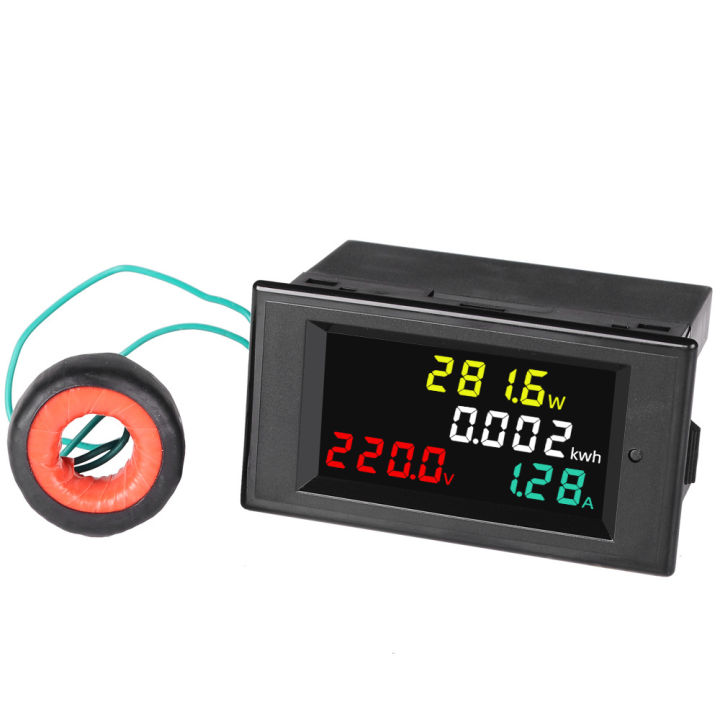 SPM002 HD Color Screen Voltmeter Ammeter AC80-300V AC200-450V 100A ...