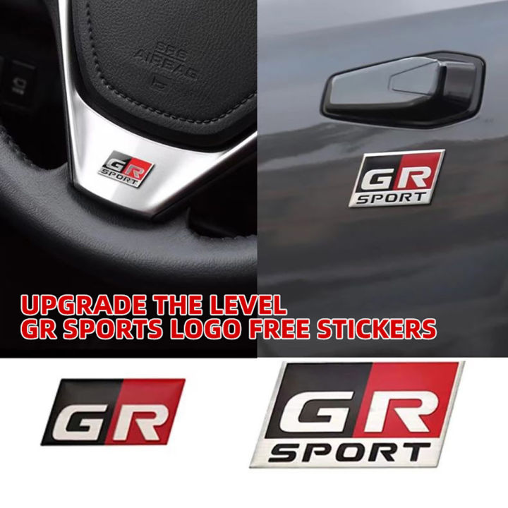KaiRui19 Toyota GR Emblem GRS Badge Original Racing Metal Car Steering ...