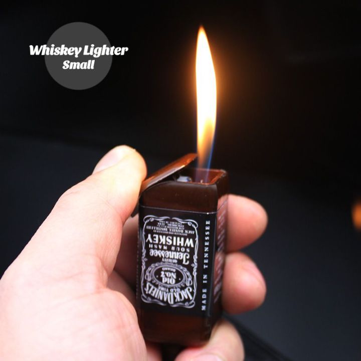 Kimigo Whiskey Lighter Small Jack Daniels Design Lighter Refillable Lighter With Flame