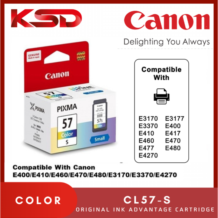 Canon CL-57s/ PG-47 Black/CL-57/ Color Ink Cartridge pg47 cl57 cl57s ...