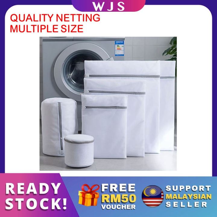 (QUALITY NETTING) WJS Laundry Bag for Washing Machine HoneyComb Design ...